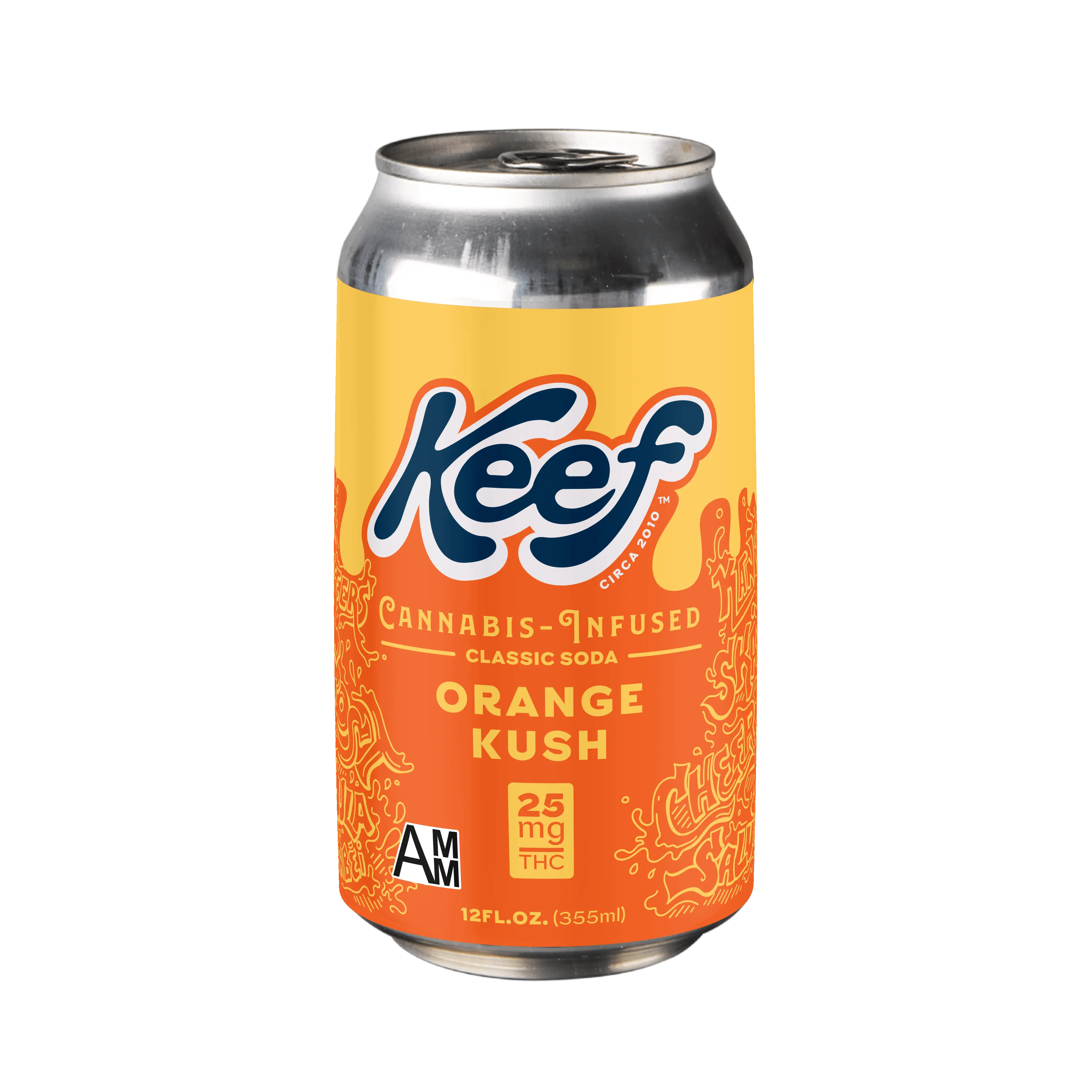 Orange Kush THC Soda Beverage by Keef Brands